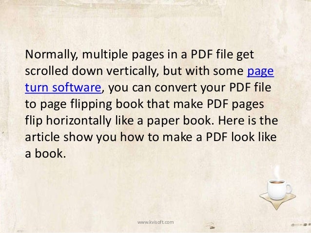 How to Make a PDF Looks Like a Book