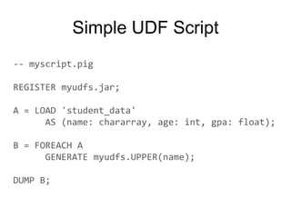How to make a pig udf | PPT