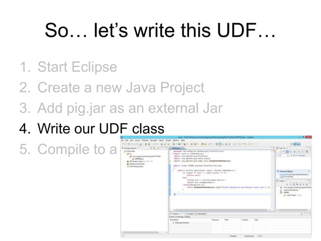 How to make a pig udf | PPT