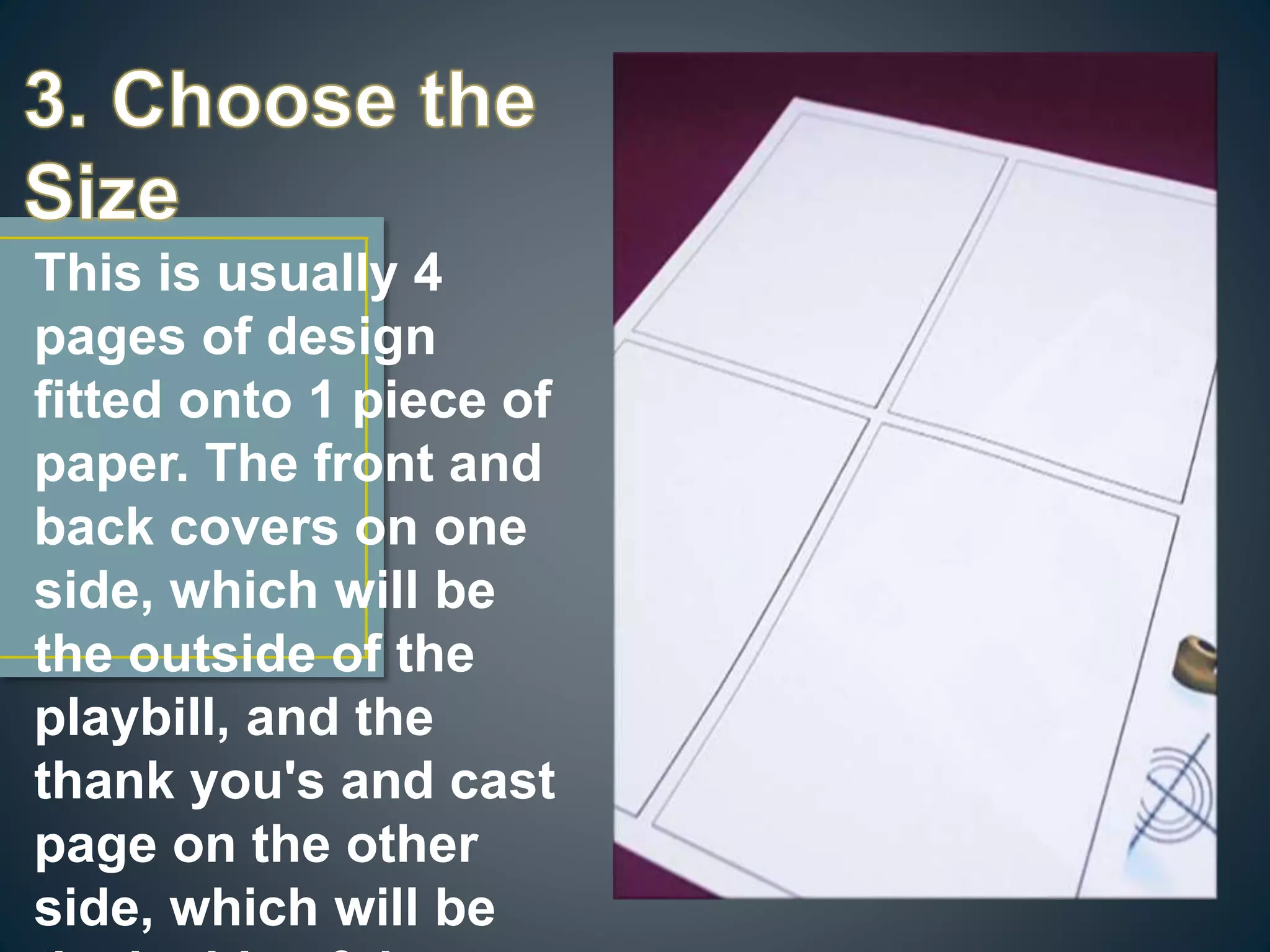 How to make a Playbill | PPTX