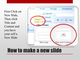 How to make a power point | PPTX