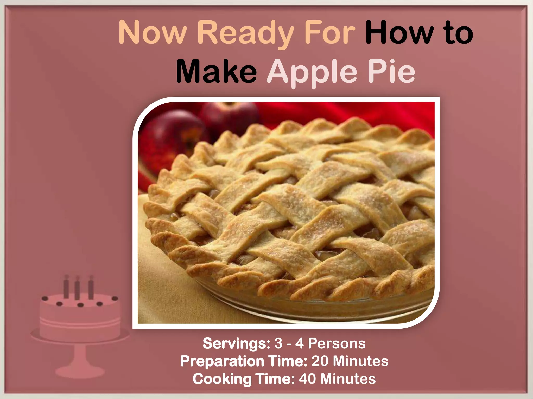 How to Make Apple Pie | PPT