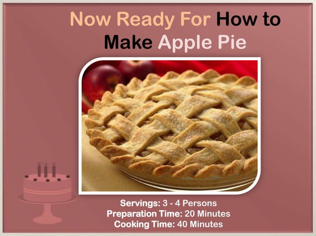 How to Make Apple Pie | PPT