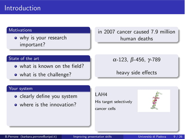 How to make a good scientific presentation | PPT