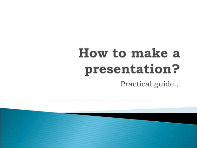 How to make a presentation c1 | PPT