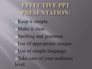 How to make a presentation effective | PPTX