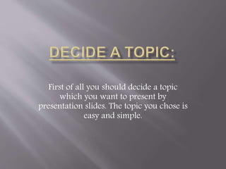 How to make a presentation effective | PPTX