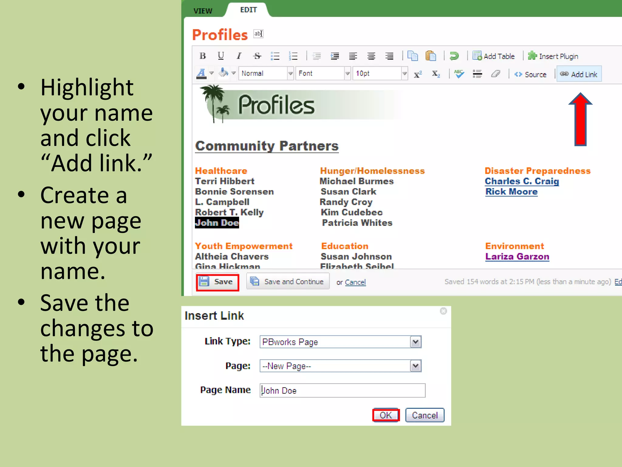 How to make a profile | PPT
