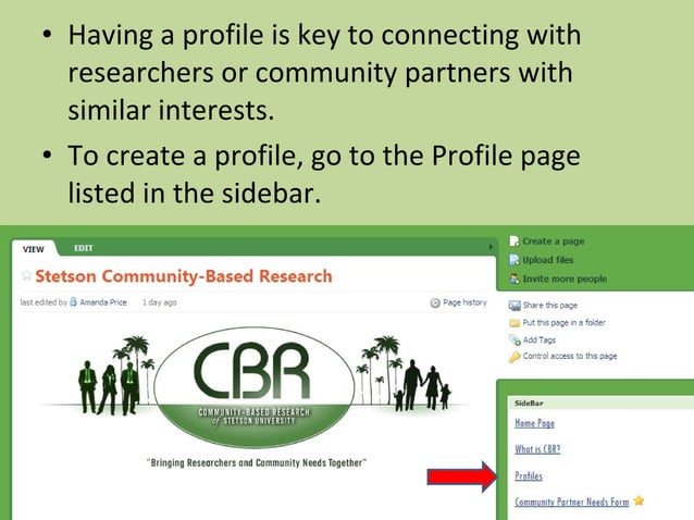 How to make a profile | PPT