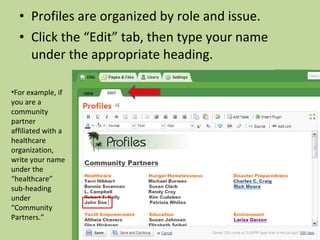 How to make a profile | PPT