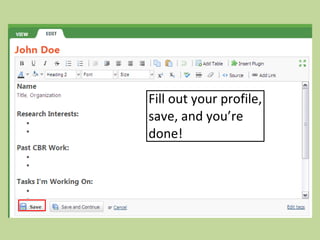 How to make a profile | PPT