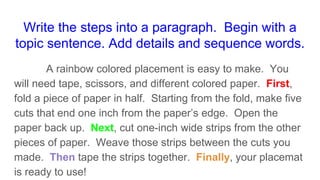 How to Make a Rainbow Placemat | PPTX | Scrapbooking | Arts and Crafts