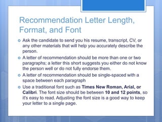 How to make a reference letter | PPTX