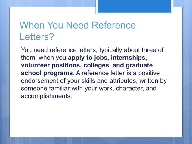 How to make a reference letter | PPTX