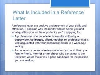 How to make a reference letter | PPTX