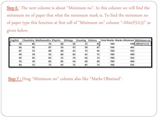 How to make a result sheet of students using MS EXCEL | PPTX ...