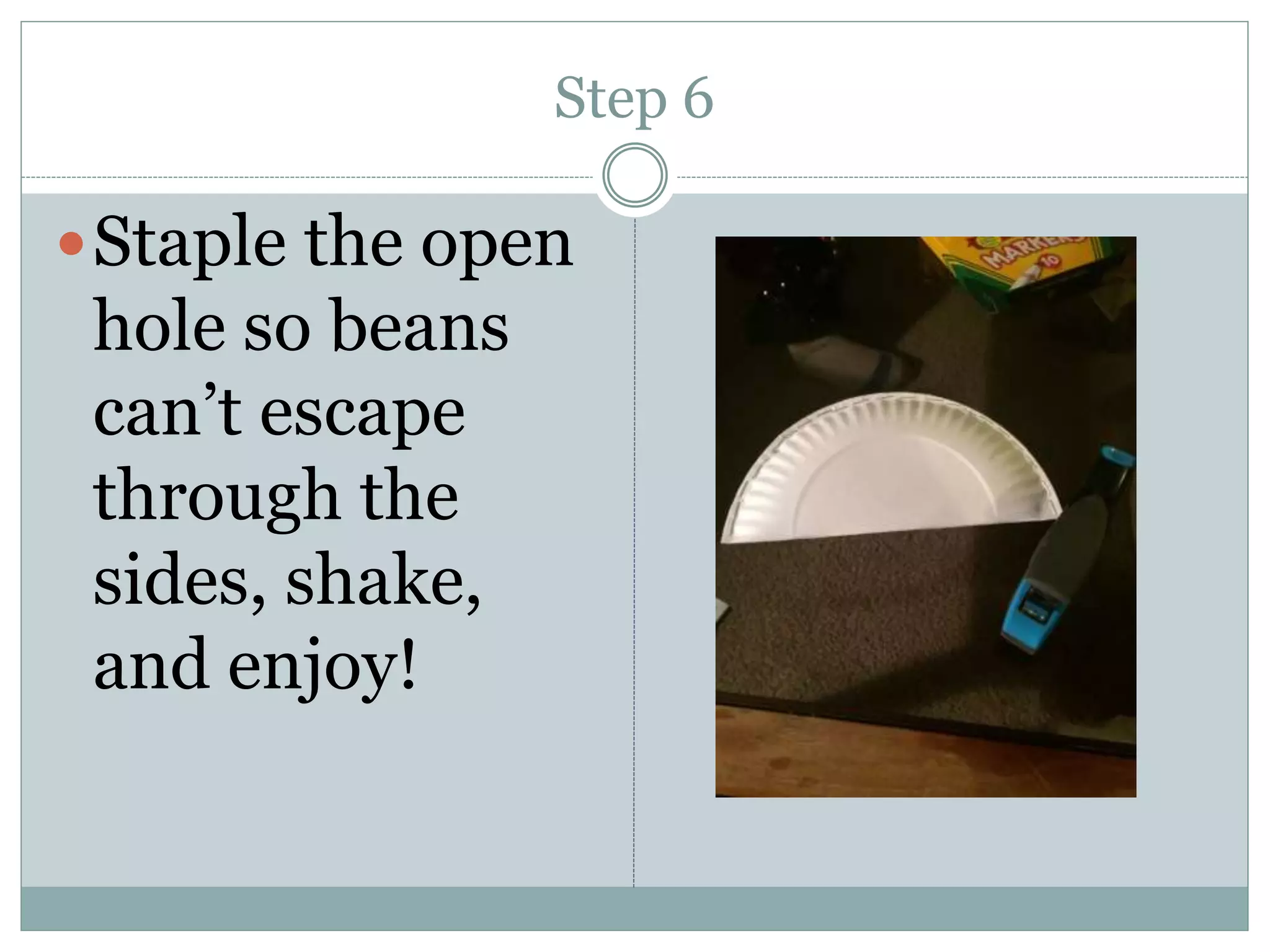 How to make a shaker out of a paper plate | PPT