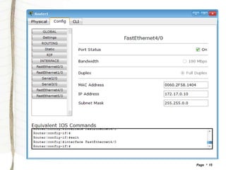 How to make a simple application on packet tracer | PPTX