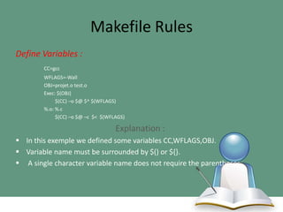 Introduction to Makefile | PPTX