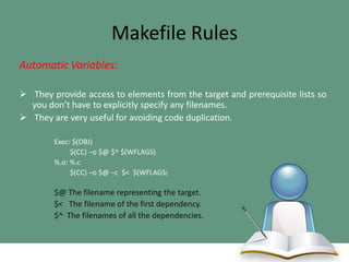 Introduction to Makefile | PPTX