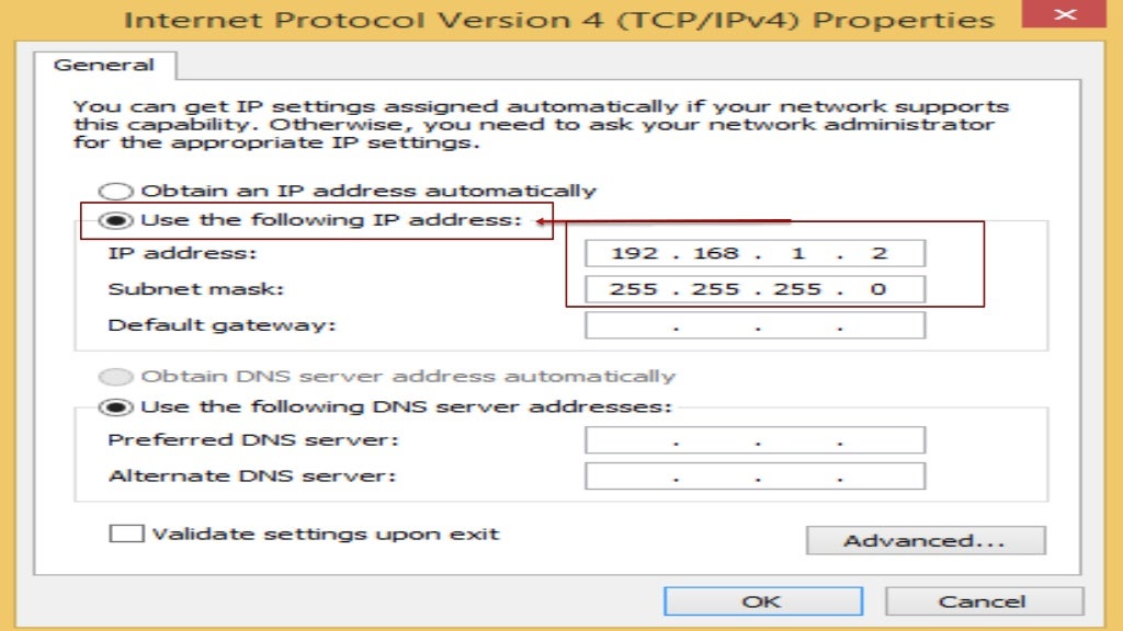 How to make a simple network