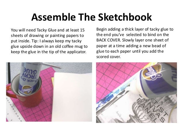 How to make a sketchbook out of two