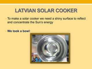 How to make a solar cooker | PPT