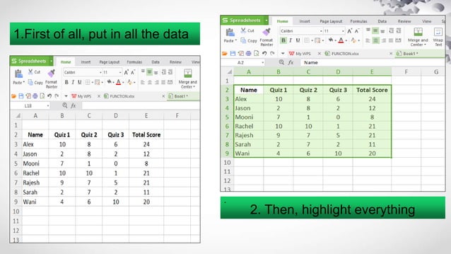 How To Make A Table in Excel | PPTX