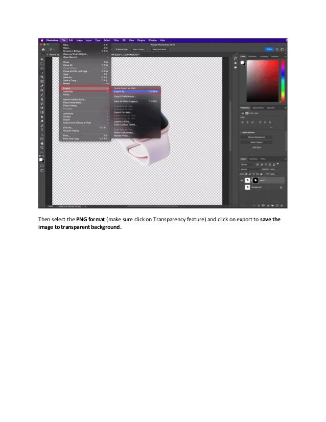 How to make a transparent background in Photoshop 2022 | PDF