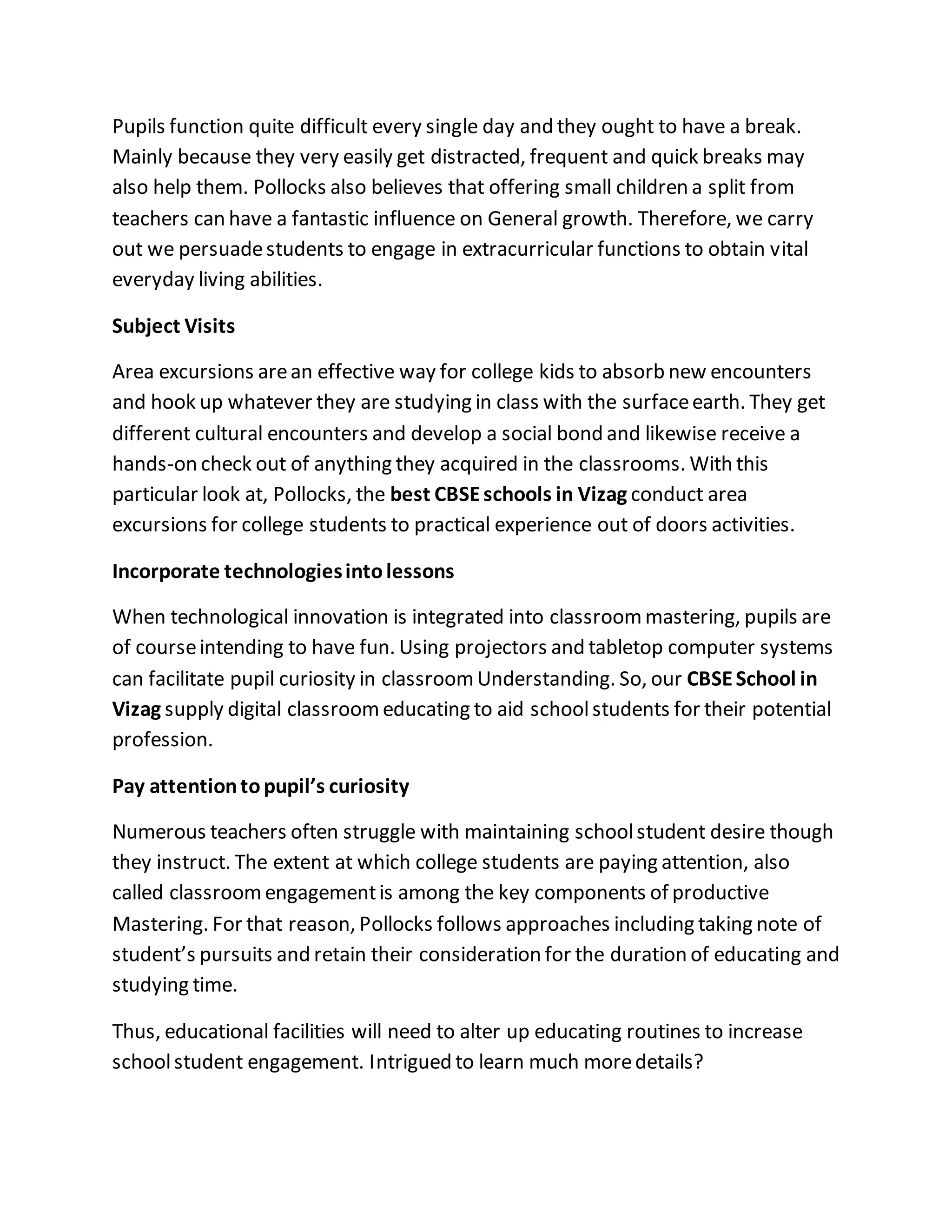 How to make classroom learning more fun and interesting | DOCX