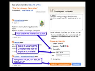 How to make comments on a blog - www.pointviewschoolroom3.blogspot.com