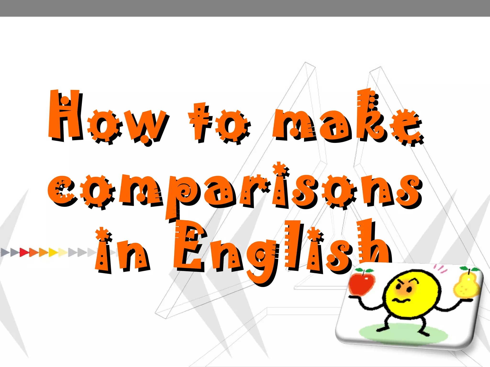 How to make comparisons in english a2 | PPT