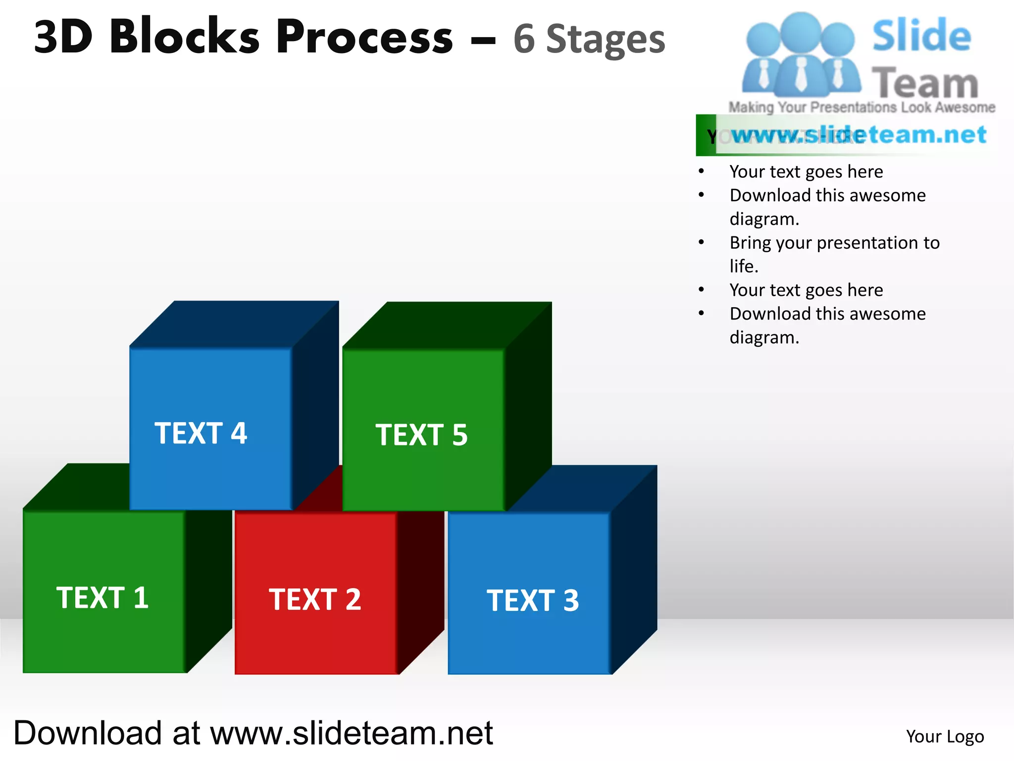 How to make create 3 d blocks cubes squares stacked one on top of ...