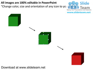 How to make create 3 d blocks cubes squares stacked one on top of ...