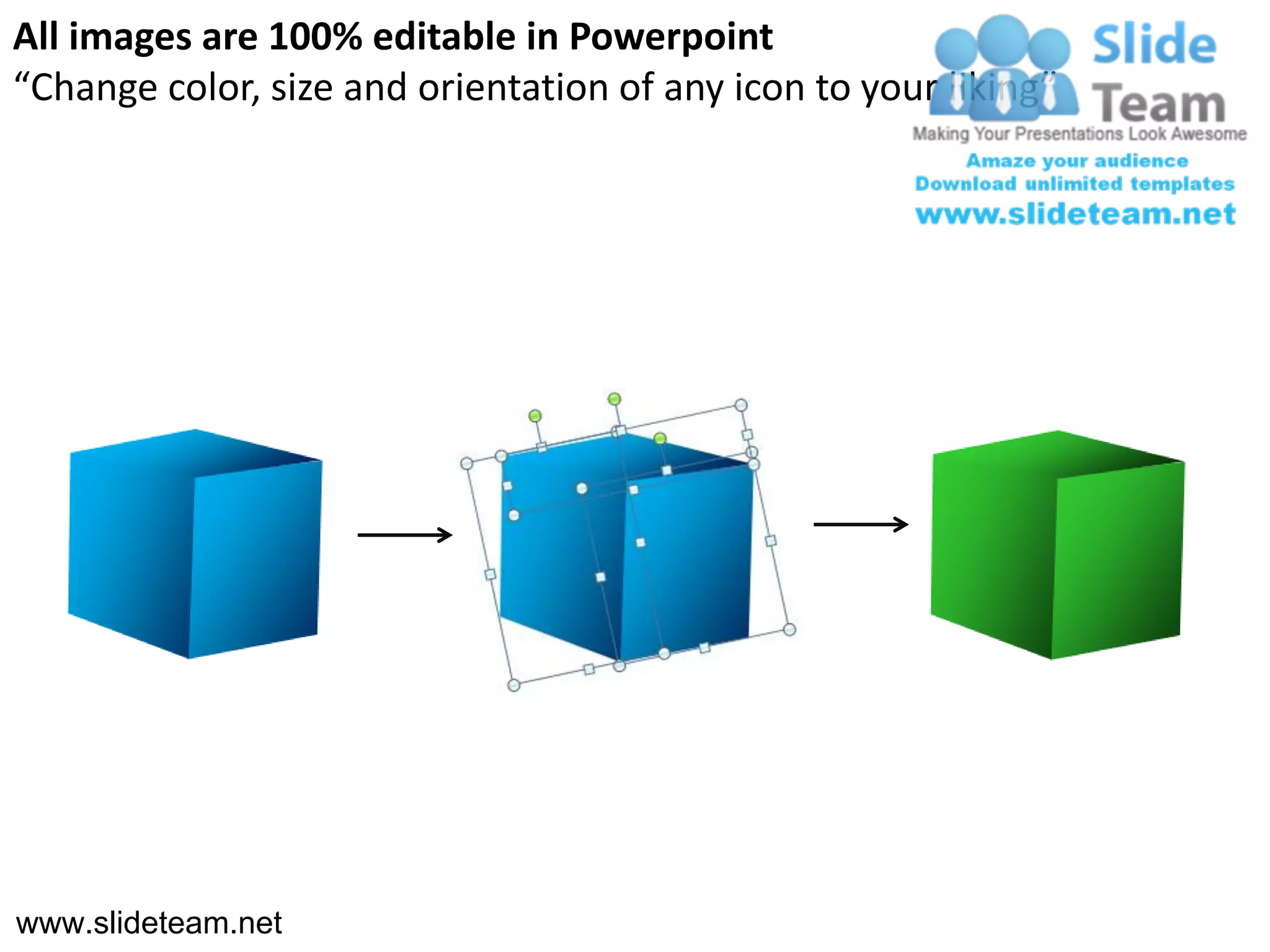 How to make create 3d cube perspective powerpoint presentation slides ...
