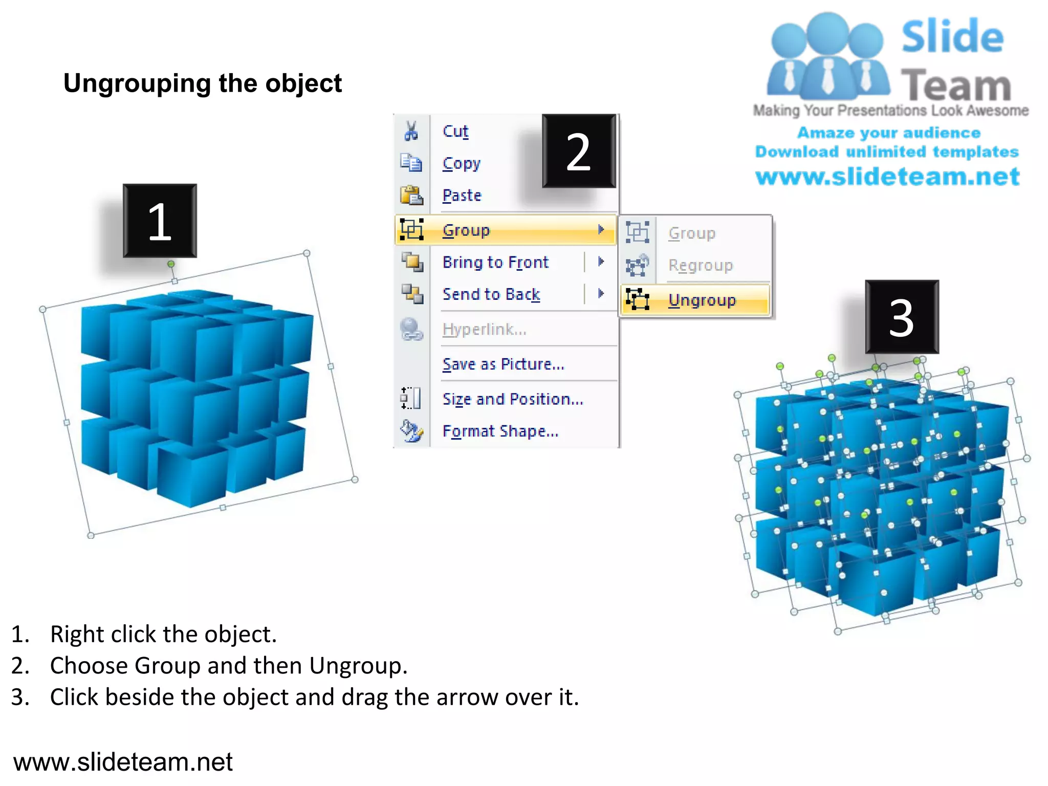 How to make create 3d cube perspective powerpoint presentation slides ...