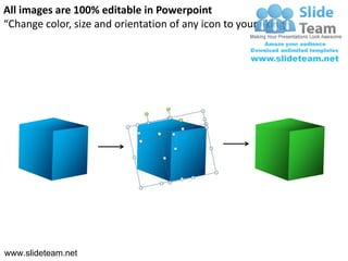 How to make create 3d cube perspective powerpoint presentation slides ...