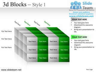 How to make create 3d cubes building blocks stacked building blocks logical style design 1 ...