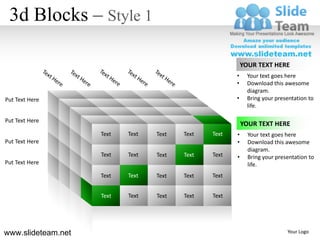 How to make create 3d cubes building blocks stacked building blocks logical style design 1 ...