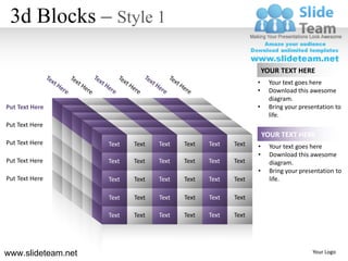 How to make create 3d cubes building blocks stacked building blocks logical style design 1 ...