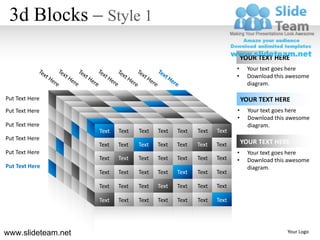 How to make create 3d cubes building blocks stacked building blocks logical style design 1 ...