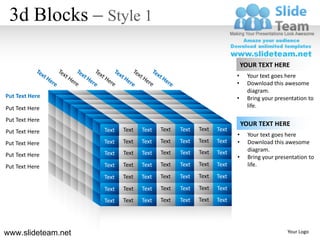 How to make create 3d cubes building blocks stacked building blocks logical style design 1 ...