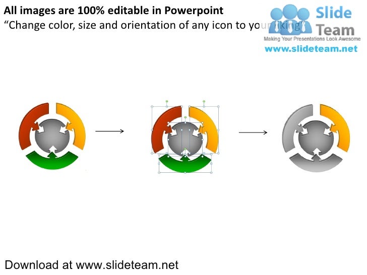 How to make create 3 d interconnected circular puzzle pieces 3 stages ...
