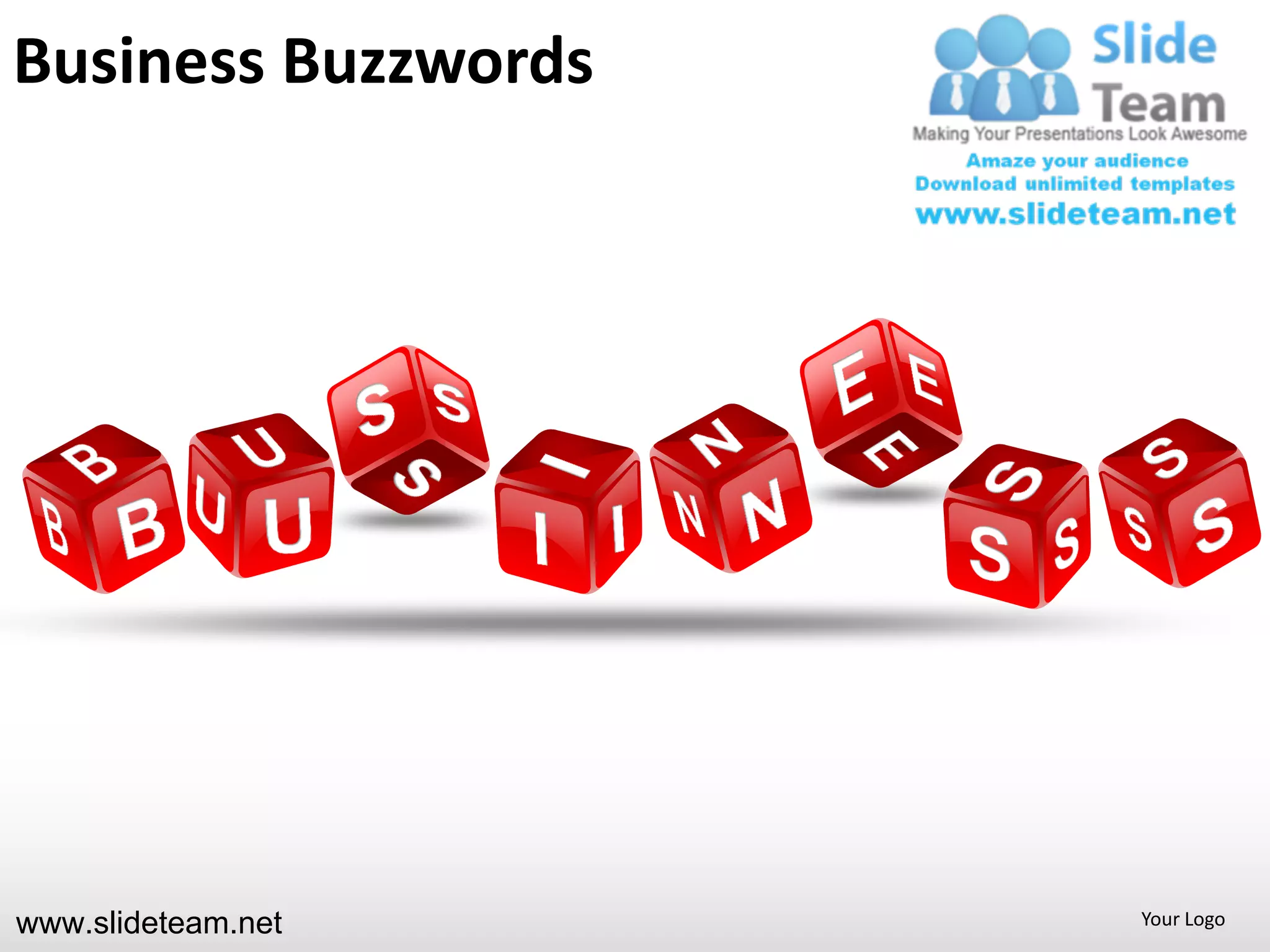 How to make create business buzzwords in cubes building blocks stacked ...