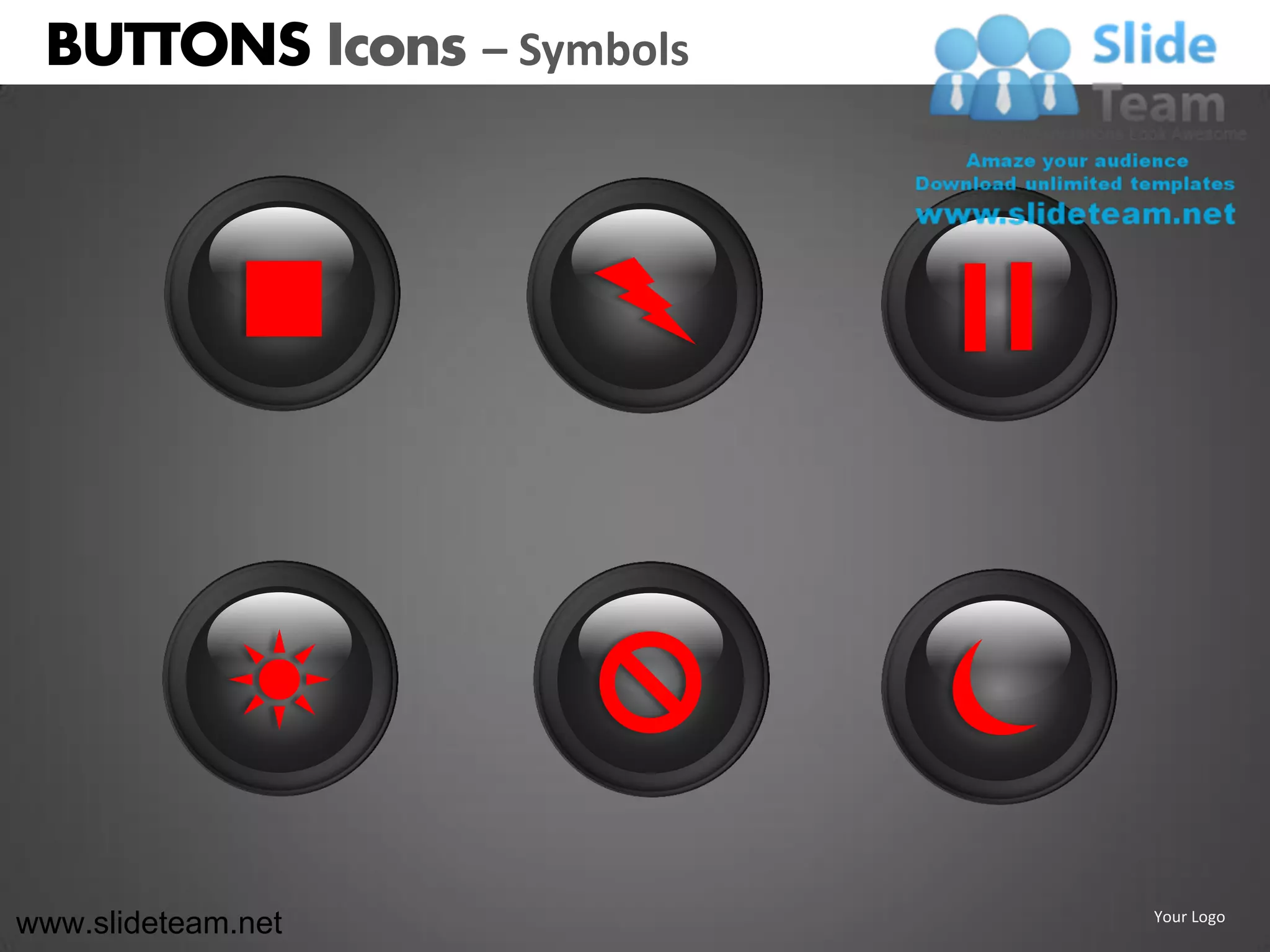 How to make create buttons icons powerpoint presentation slides and ppt ...
