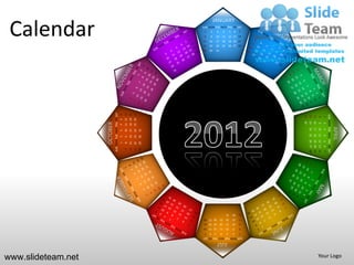 How to make create calendar 2012 powerpoint presentation slides and ppt ...