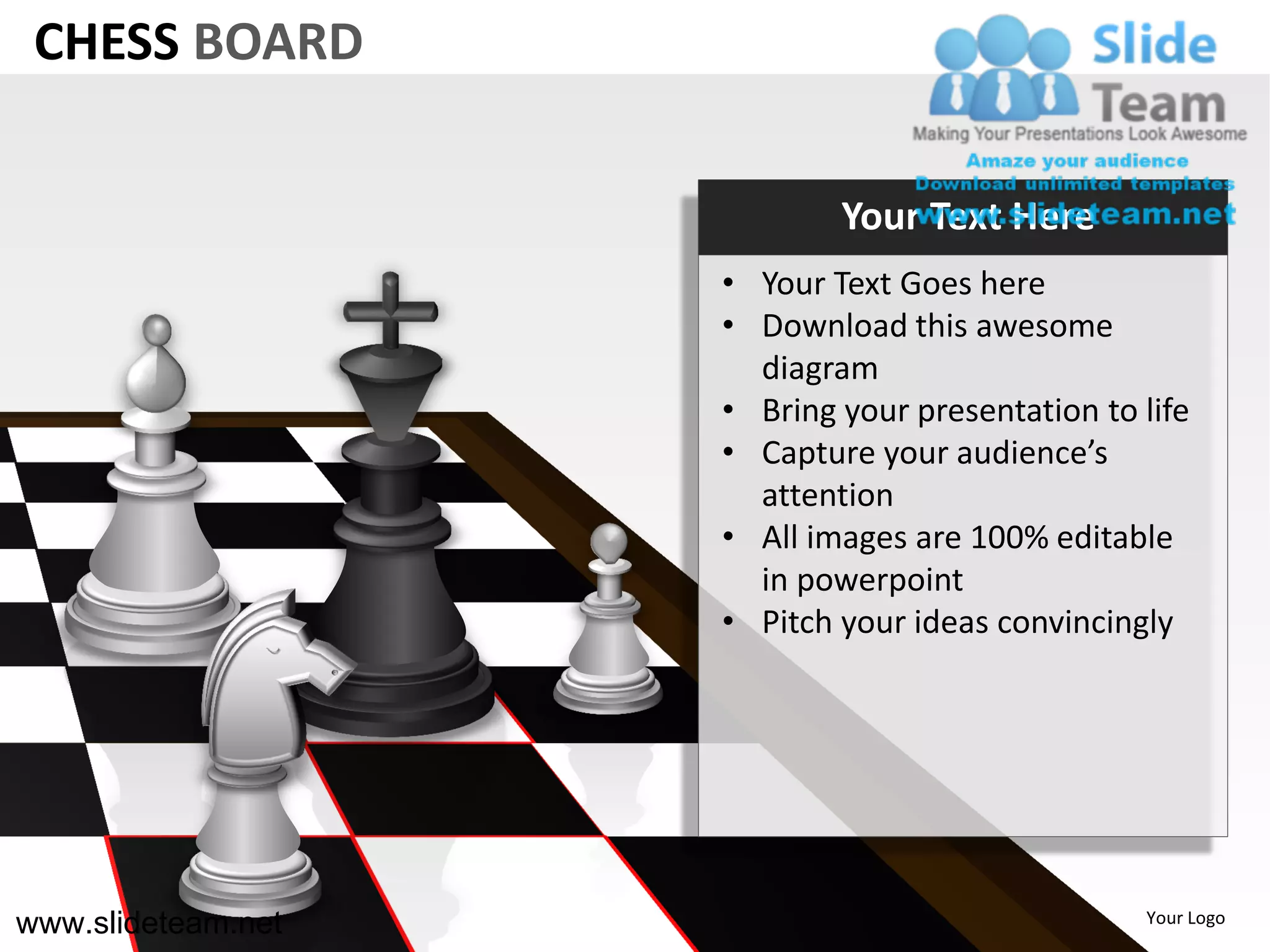 How to make create chess board powerpoint presentation slides and ppt ...