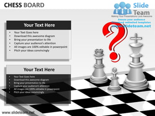 How to make create chess board powerpoint presentation slides and ppt ...