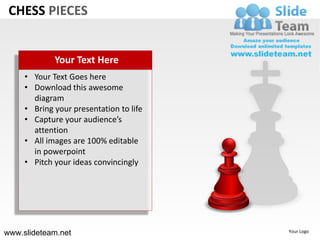 How to make create chess pieces powerpoint presentation slides and ppt ...