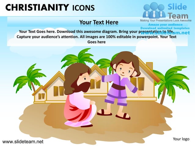 How to make create christianity jesus christ icons powerpoint ...